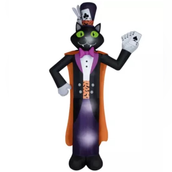Way To Celebrate | Holiday | Halloween Giant Magic Cat Airblown Yard ...